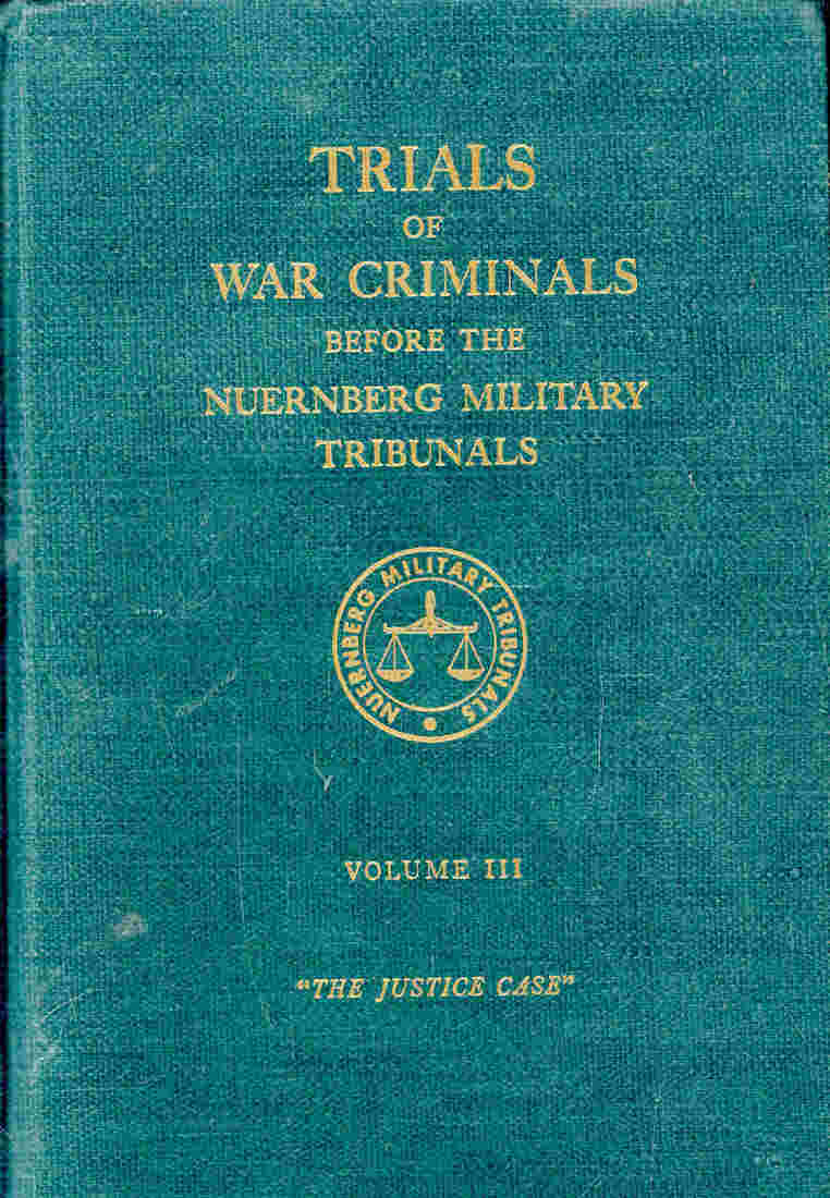 Trials Of War Criminals Before The Nuernberg Military Tribunals Under